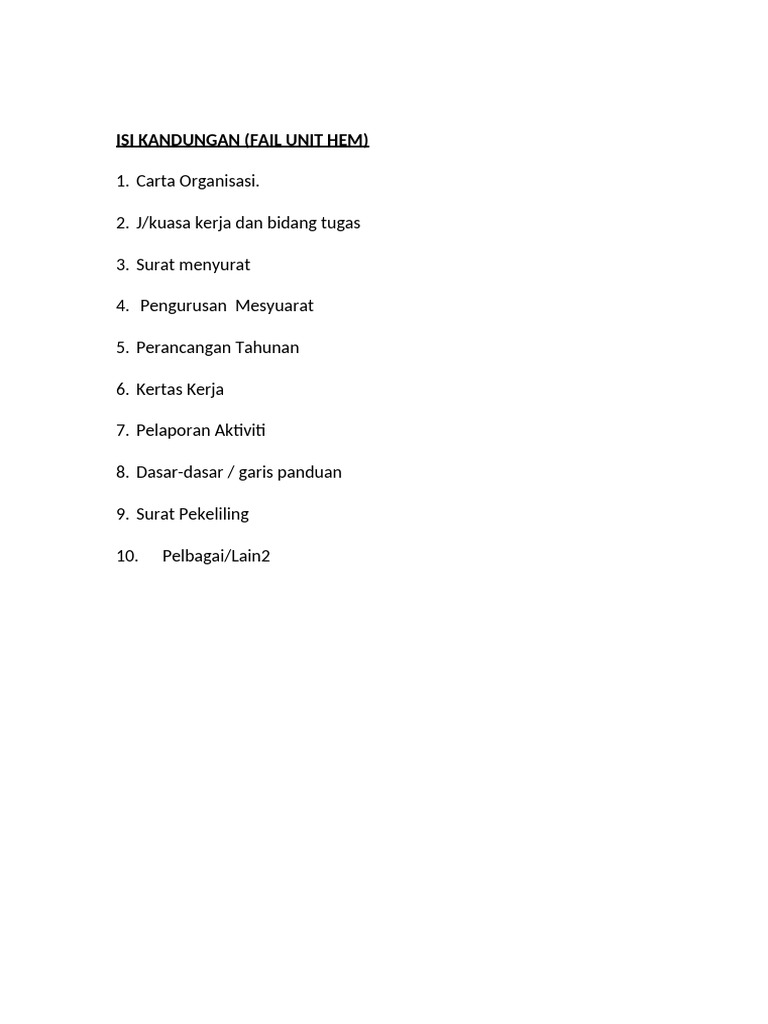 23i Si Kandungan Fail Unit Hem | PDF | Bisnis | Pengembangan Diri