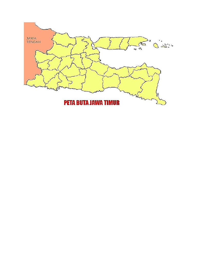 Peta Buta Jawa Timur | PDF