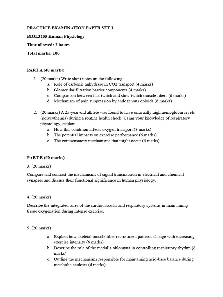 Practice Exam Set 1 | PDF