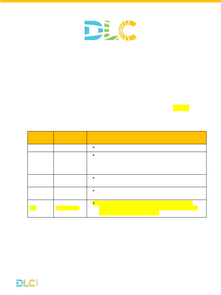DLC - NLC Technical Requirements V3 0 | PDF