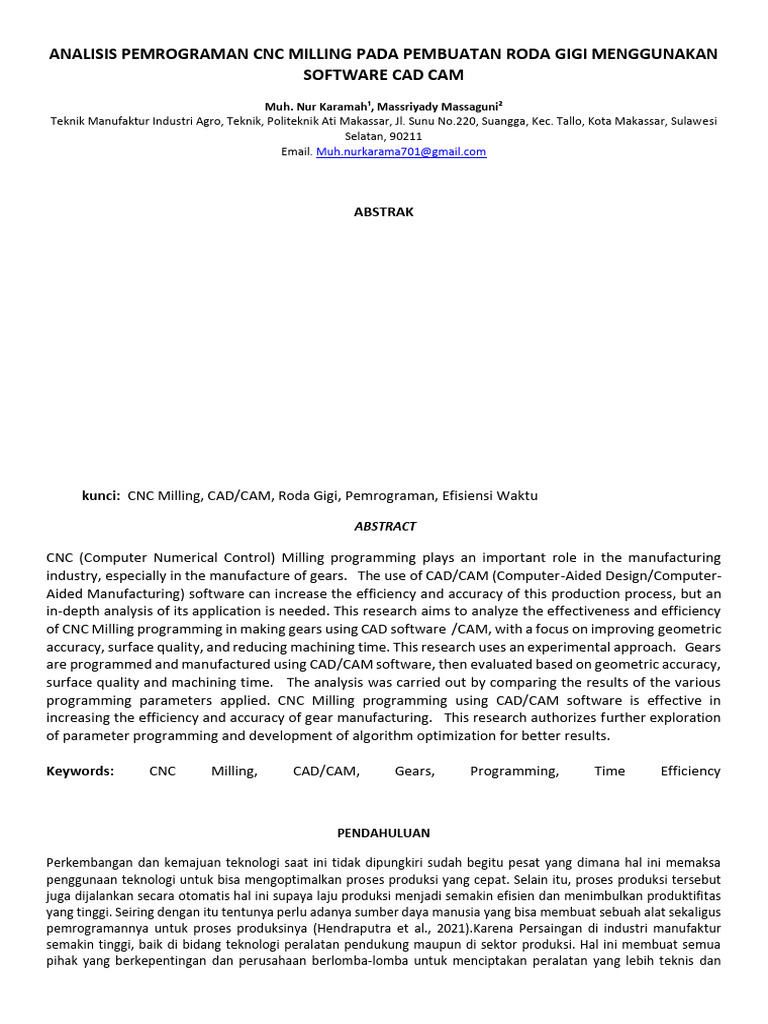 Jurnal Cad Cam | PDF