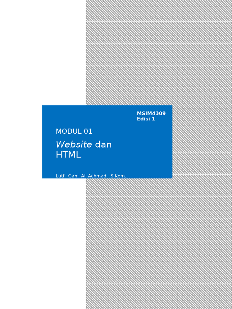 Pemrograman Web Dasar | PDF | Bisnis