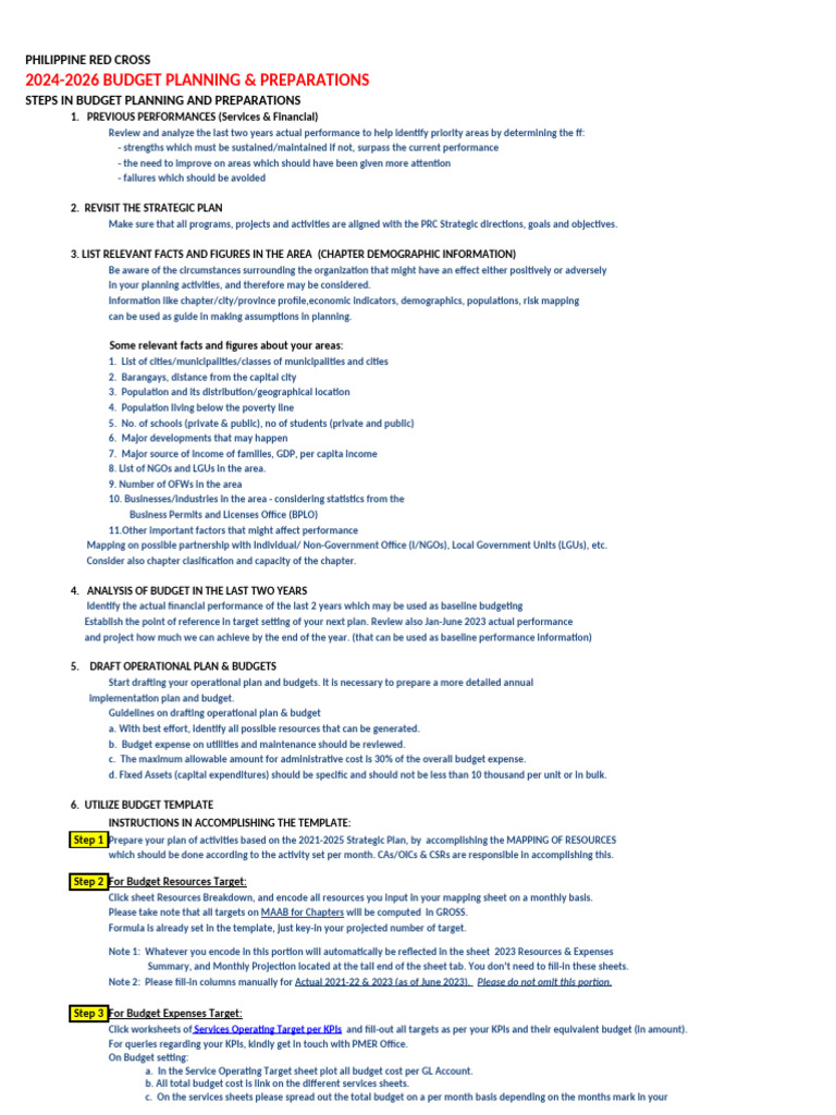 2024-2026 Chapter Proposed Budget Template | PDF | Budget | Expense