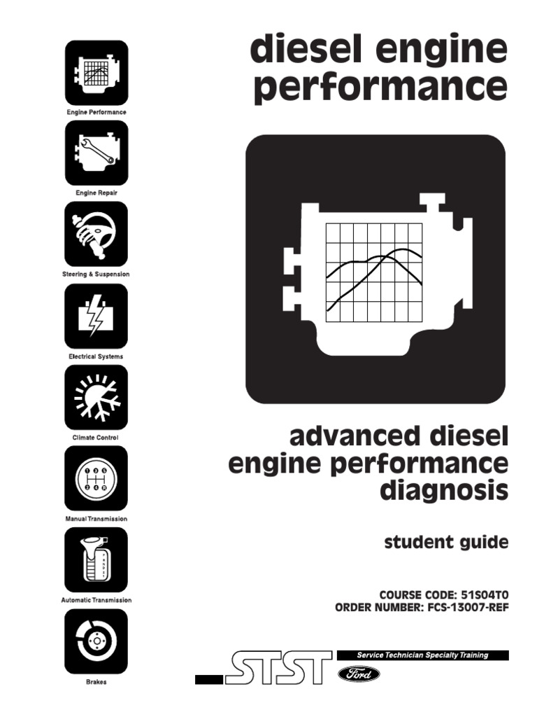 51S04T0 - Advanced Diesel Engine Performance Diagnosis - 2000 | PDF | Turbocharger | Asbestos