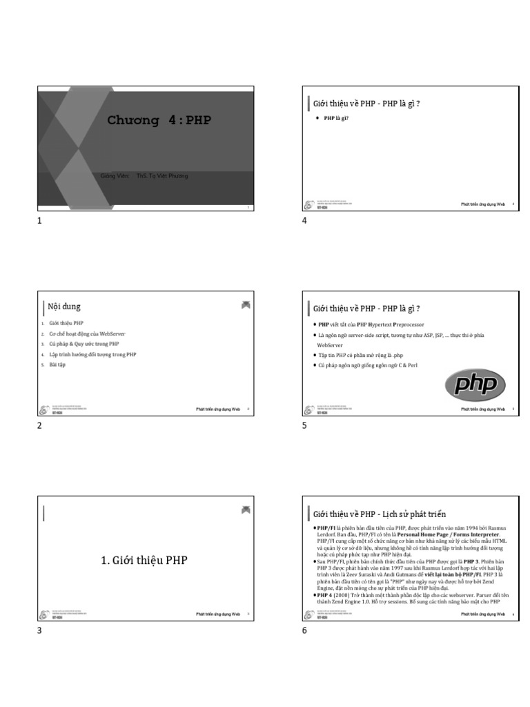 Ch4 - PHP - Handout | PDF