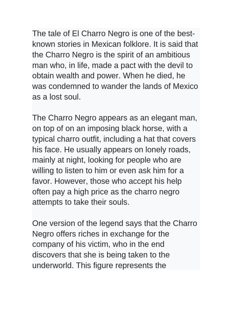 The Legend of El Charro Negro | PDF | History