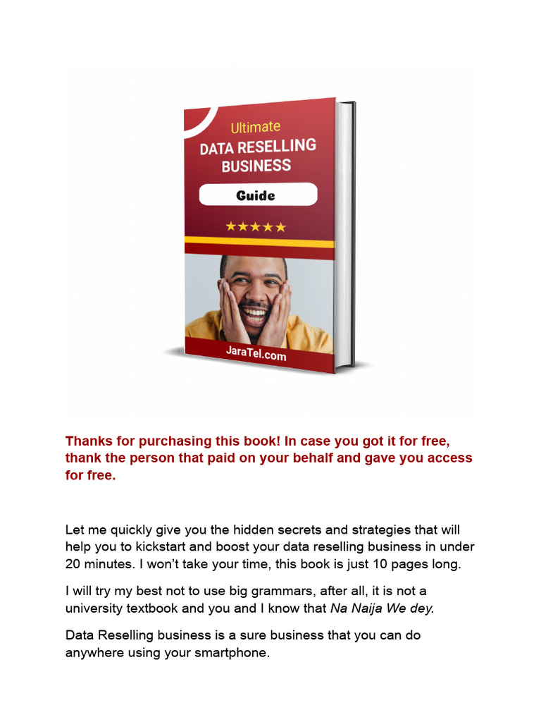 Ultimate Data Reselling Business Guide 1 | PDF | Law