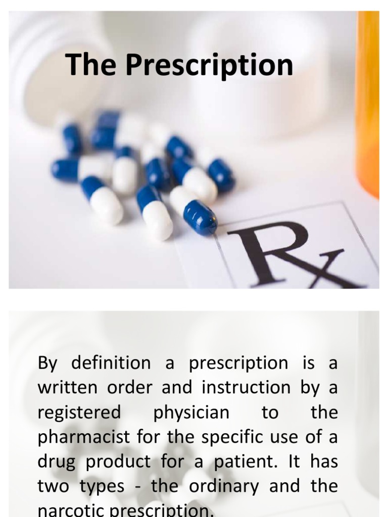 Prescription
