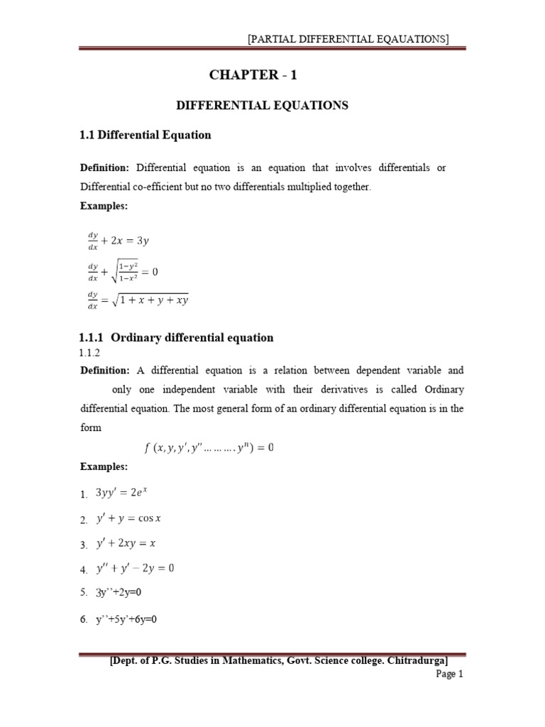 Partial Differential Eqauations | PDF | Waves | Differential Equations