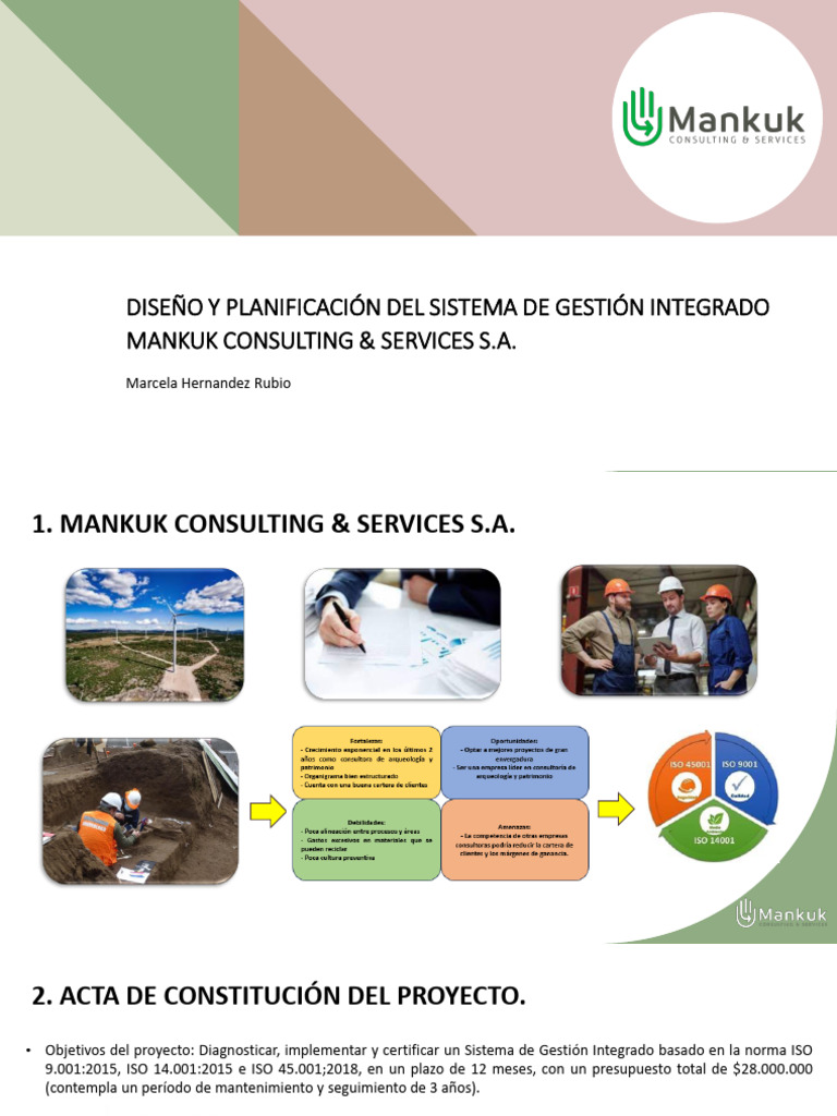 Diseño y Planificación Del Sgi - Mankuk Consulting y Services S.A ...