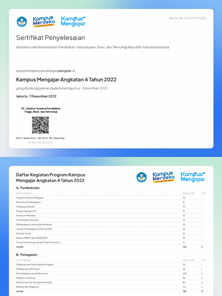 EVA FEBRIANA-KampusMengajar4 Certificate | PDF
