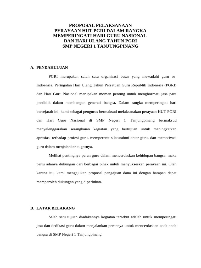 Proposal Pgri | PDF