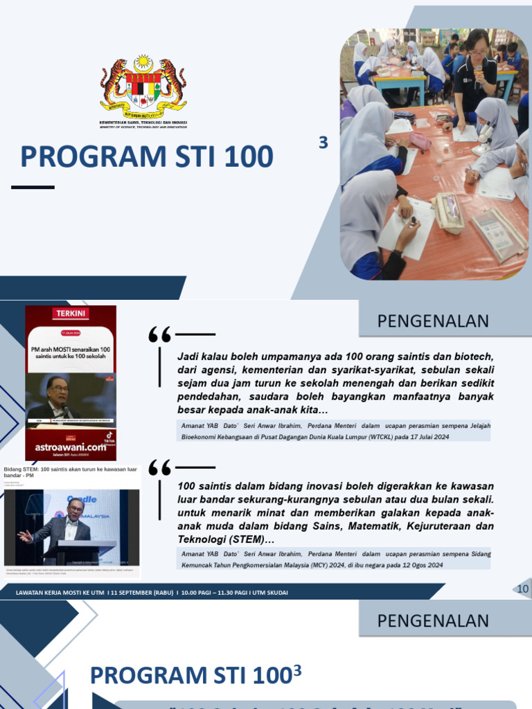 Program 100 Saintis Mosti | PDF