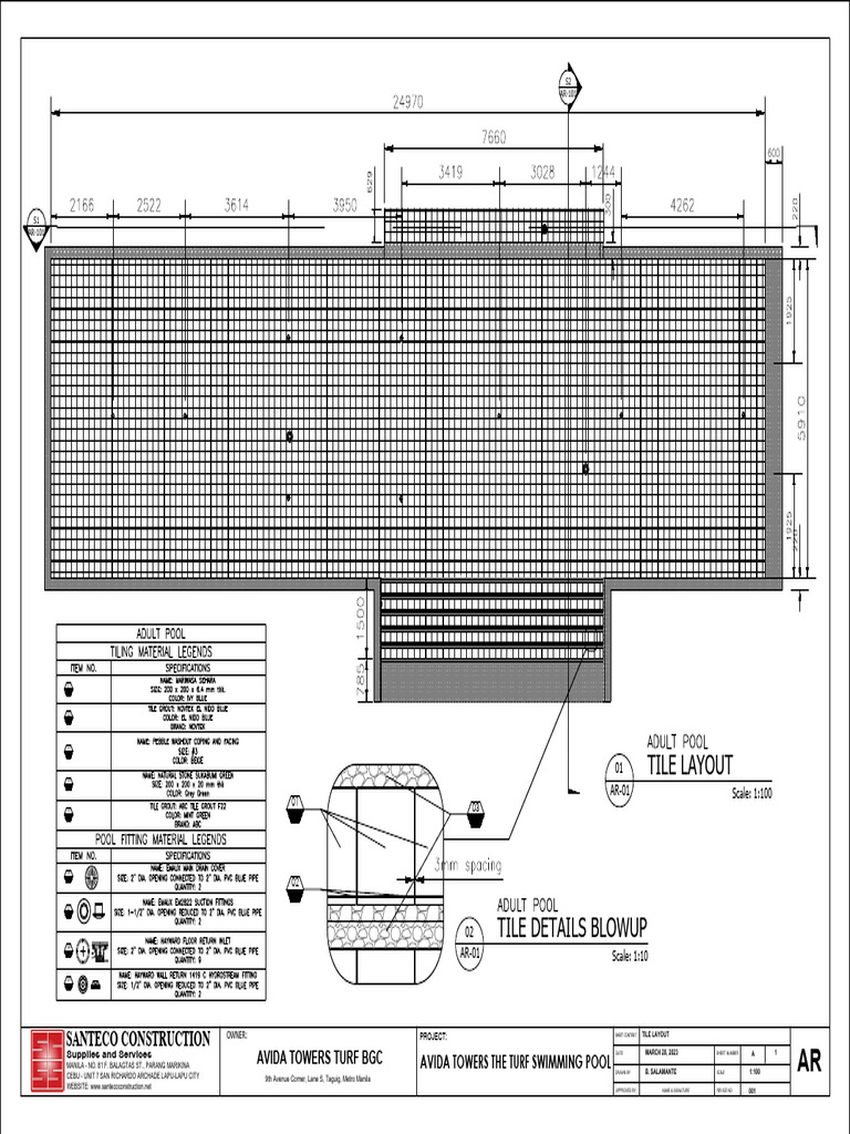 Avida Towers Turf Pool Plans | PDF | Hydraulic Engineering | Building ...