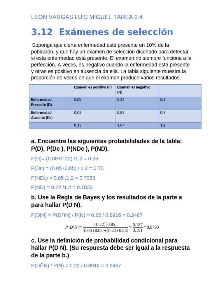 Ejercicio 3.12 Proba | PDF