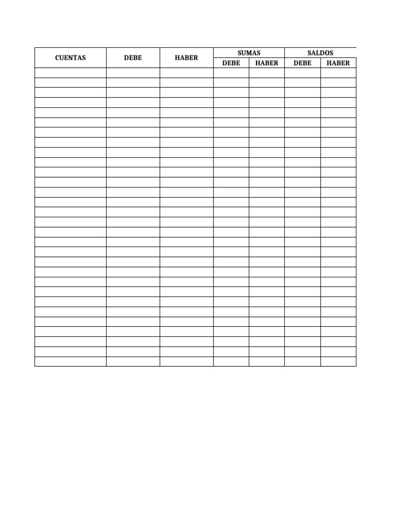 Formato Cuentas Corregido | PDF