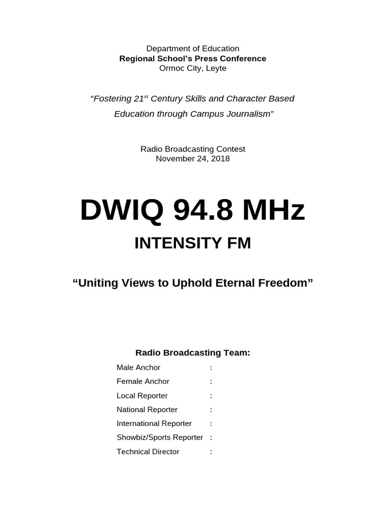 Sample RB English Script For instructionMMG | PDF | Travel