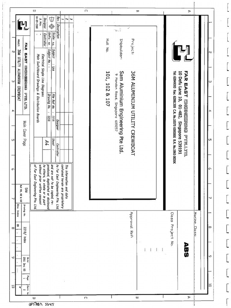 Electrical Single Line Diagram - Main Switchboard Drawings and ...
