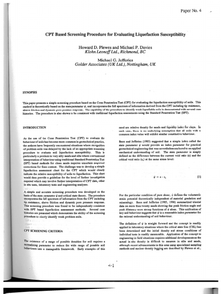 Plewes - State Parameter | PDF