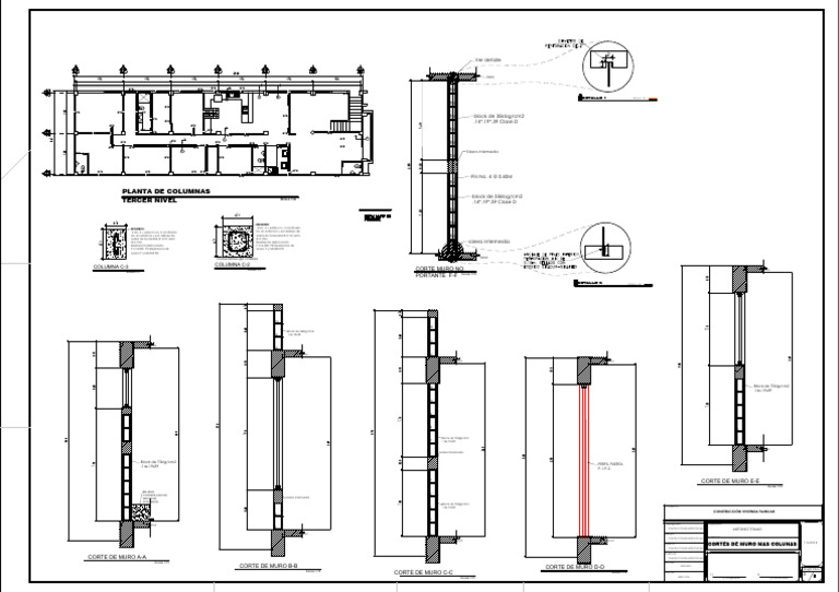 Cortes de Muros en Construcción | PDF
