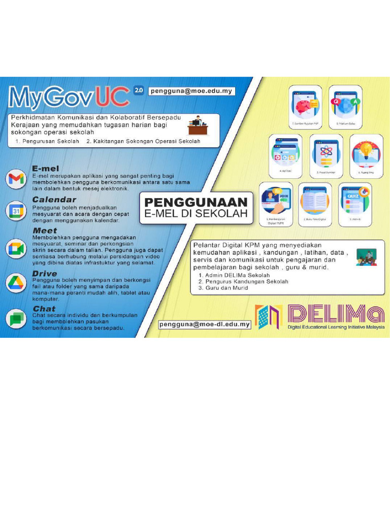 Penggunaan Email Sekolah | PDF