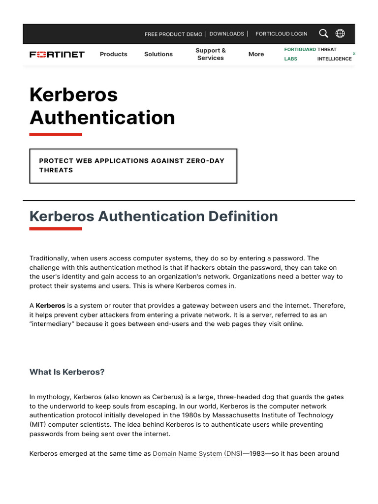 Kerberos | PDF | Computer Security | Security