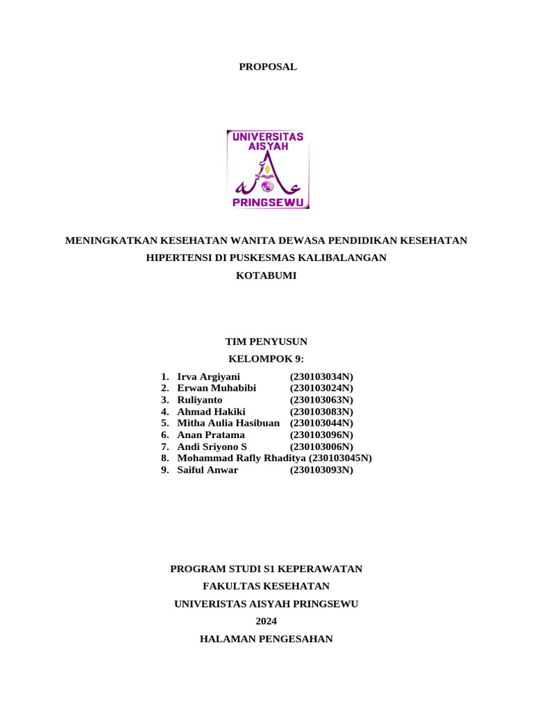 Kasus 2 Proposal Pengabdian Masyarakat Kelompok 9 | PDF