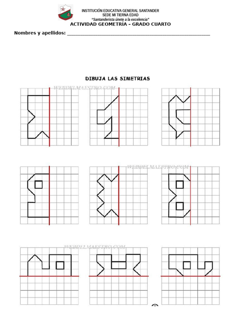 Actividad Simetría | PDF