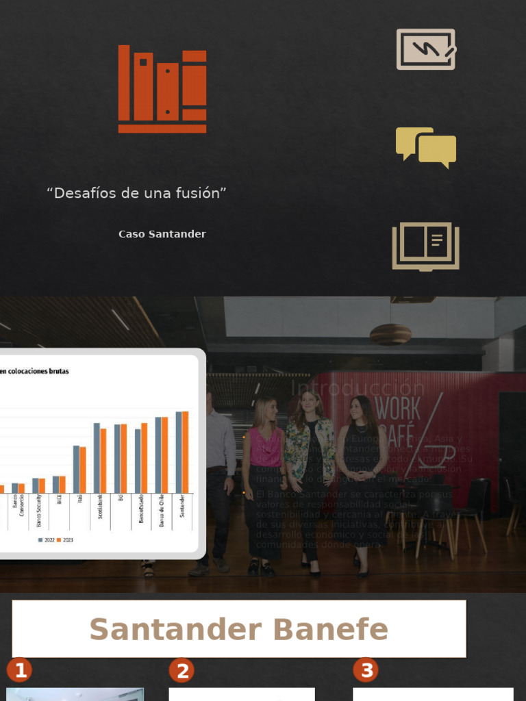 Fusión Santander-Banefe: Desafíos y Éxito | PDF | Bancos | Economias