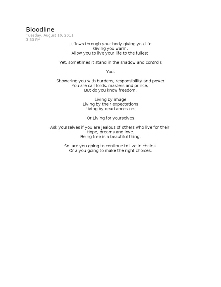 Bloodline | PDF