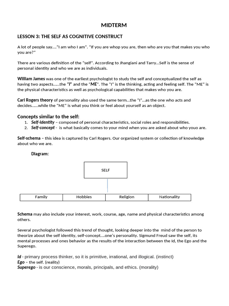 UTS-chapter-1-LESSON-3 | PDF | Id | Self Concept UTS-chapter-1-LESSON-3 | PDF | Id | Self Concept