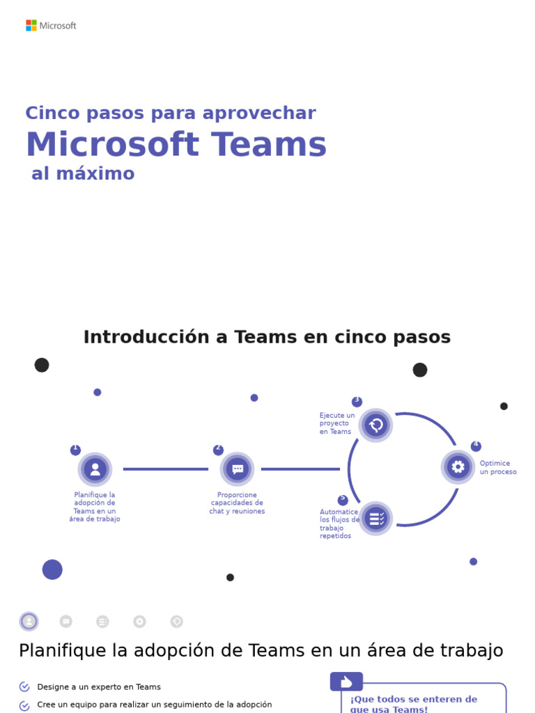 Cinco Pasos para Aprovechar Microsoft Teams | PDF | Marketing | Presupuesto