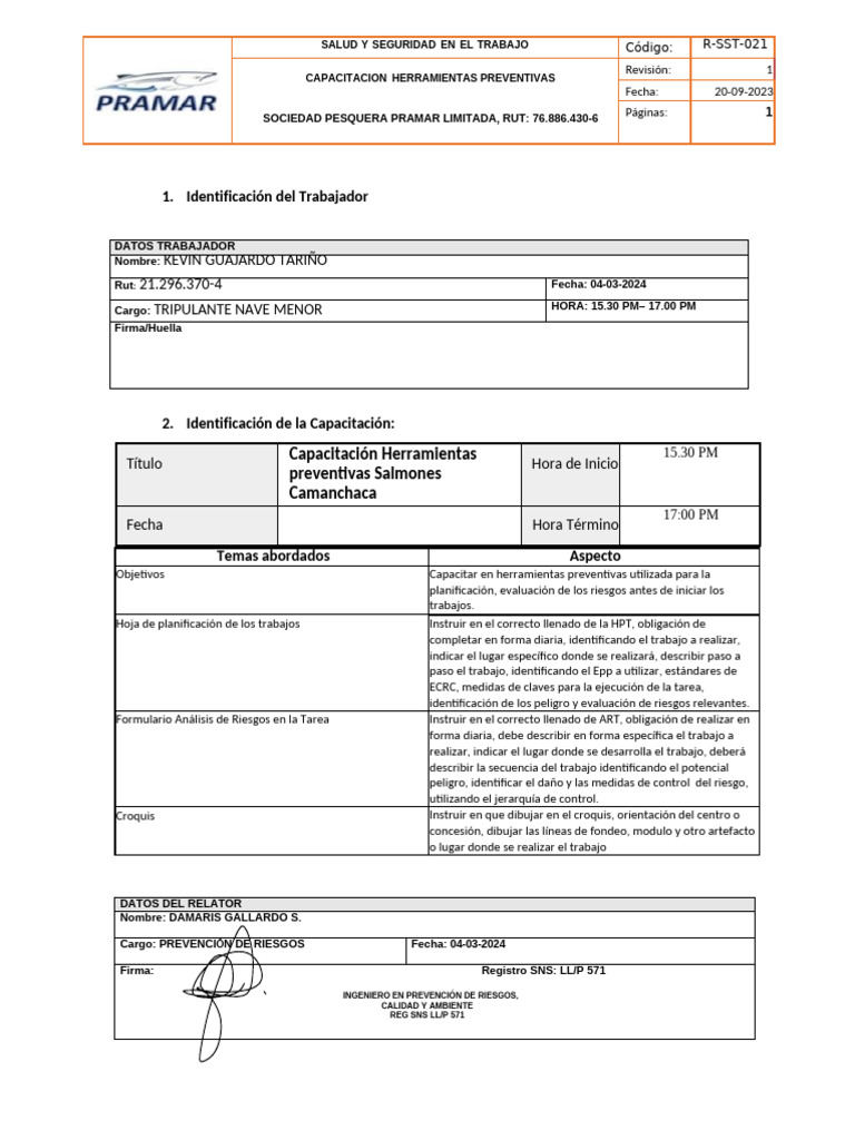 Capacitacion HHPP | PDF