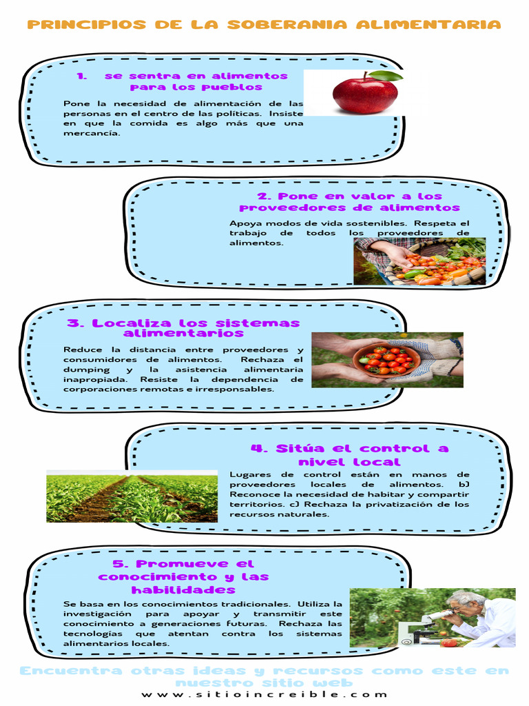 Principios de La Soberania Alimentaria | PDF