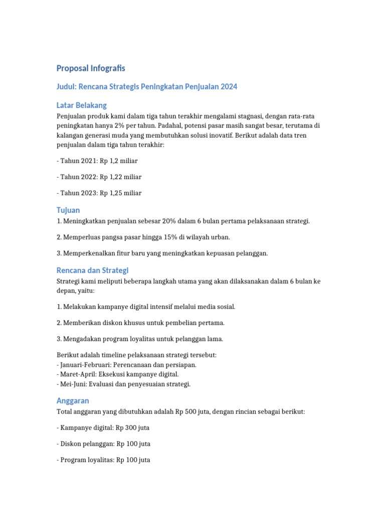 Proposal Infografis | PDF
