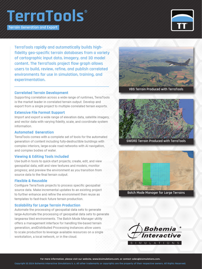 Bisim Product Flyers 2024 Terratools | PDF | Geographic Information ...