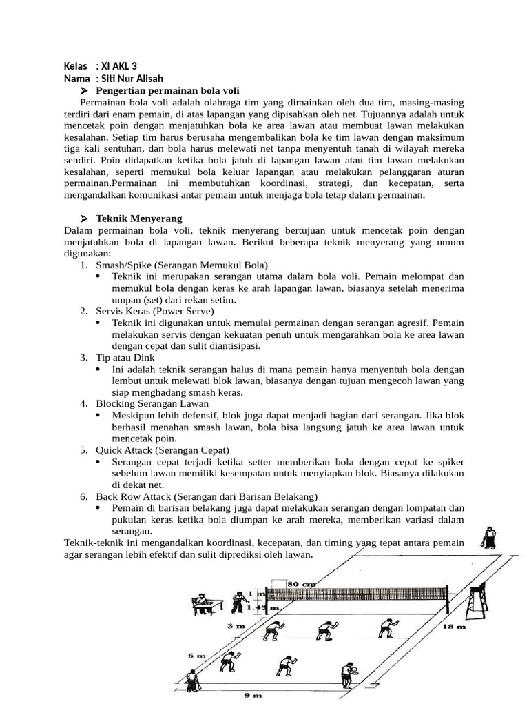 Pengertian Permainan Bola Voli | PDF