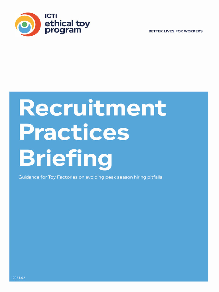 (E) IETP Recruitment Briefing - v5 | PDF | Labour Economics | Employment