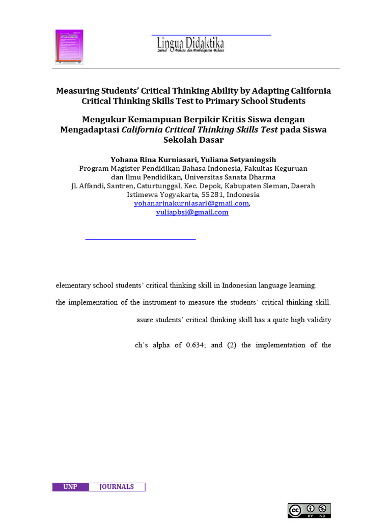 Contoh Soal CCTST | PDF