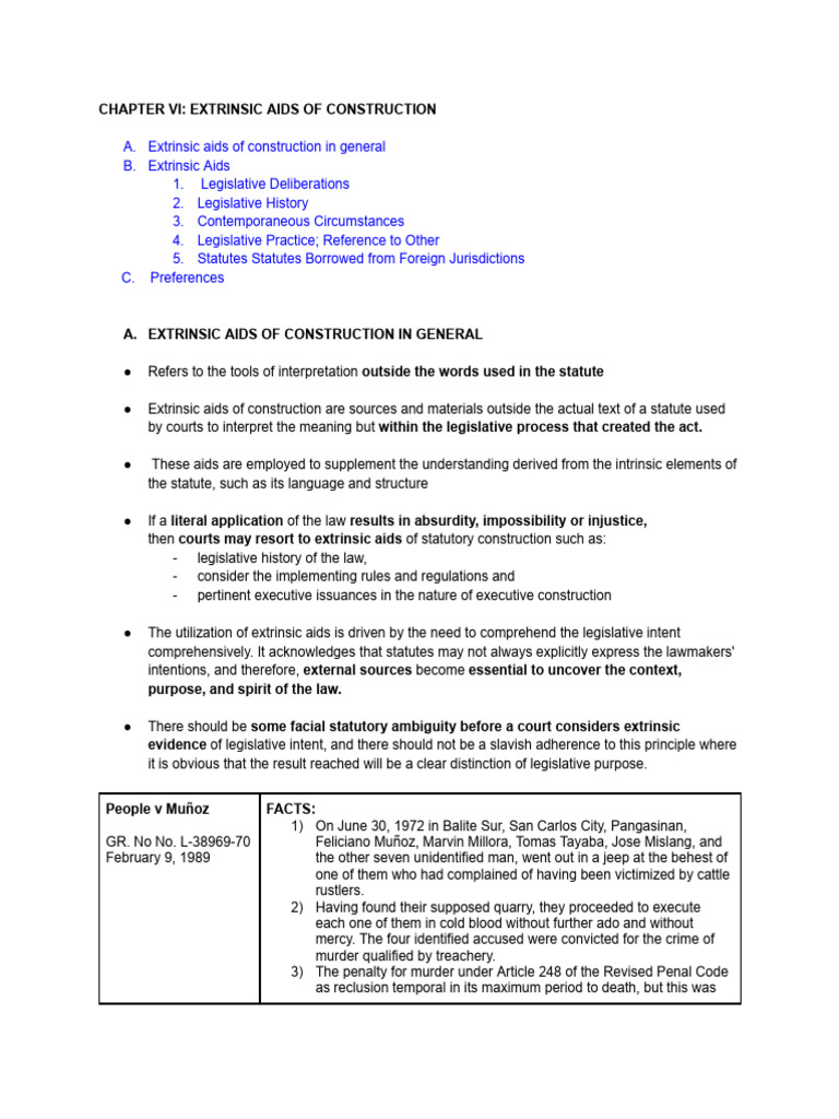 Statcon Chapter Vi Rivera | PDF | Statutory Interpretation | Prosecutor