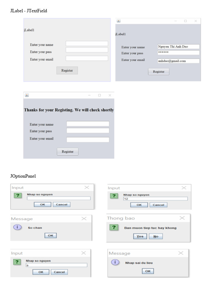 CS 311 - Lap Trinh Huong Doi Tuong - 2020F - Lecture LAB - 7 - GUI | PDF