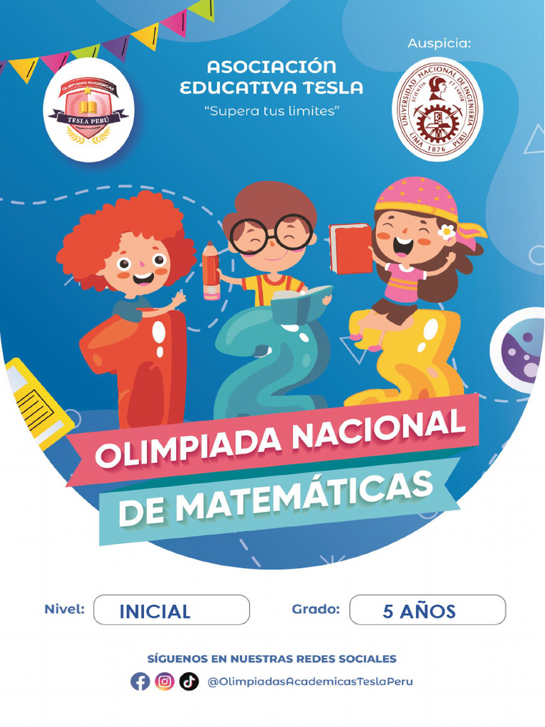 OLIMPIADAS DE MATEMATICAS - 5 Años | PDF