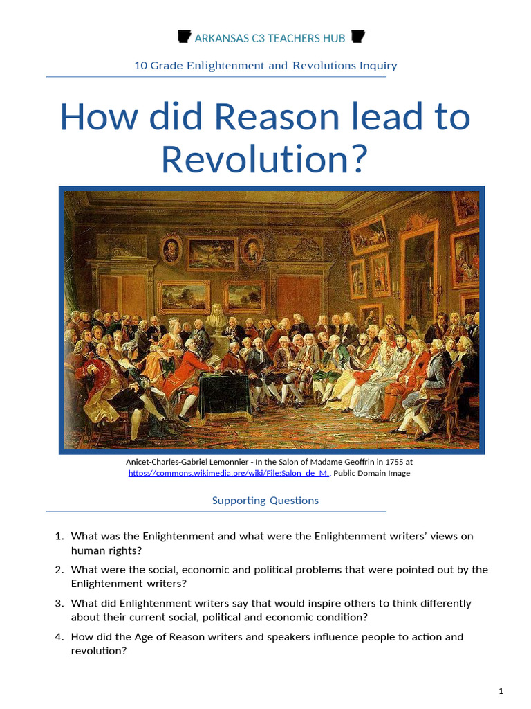 Enlightenment's Role in Revolutionary Thought | PDF | Age Of ...