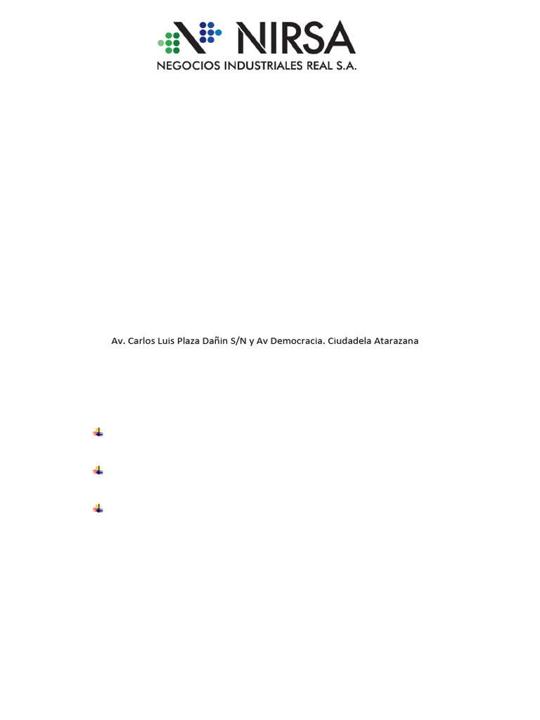 Reglamento de Higiene y Seguridad de La Empresa Nirsa S | PDF | ruido | Business