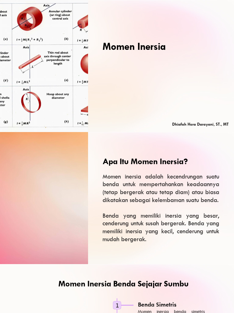 Mekban Momen Inersia | PDF