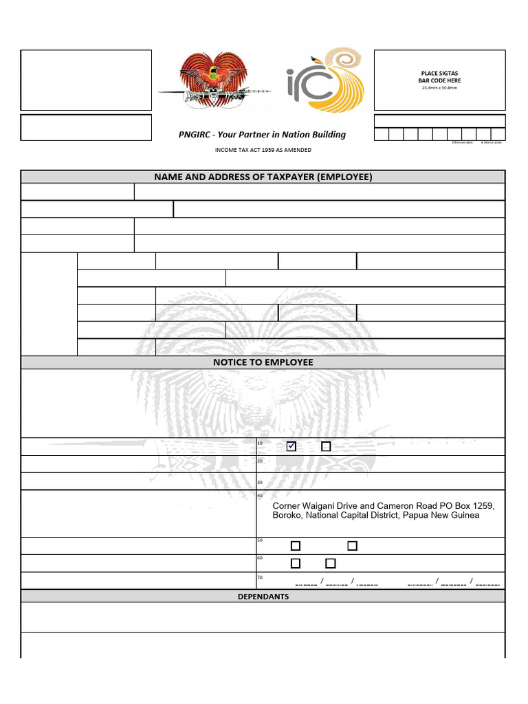 Salary and Wages Tax Declaration Form | PDF | Employment | Salary