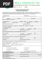 Biodata Form Student | PDF