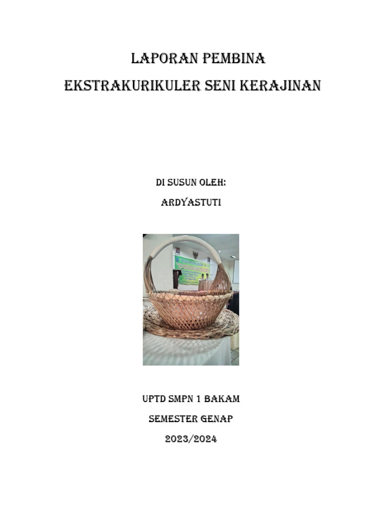 Laporan Eskul | PDF | Seni