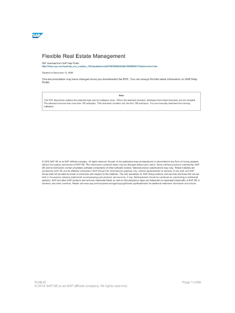 SAP RE - FX BI Document | PDF
