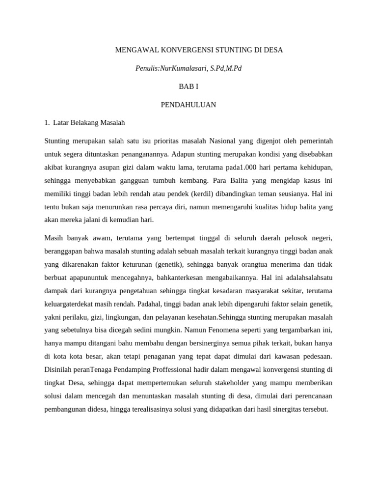 Nur Kumalasari Tulisan | PDF